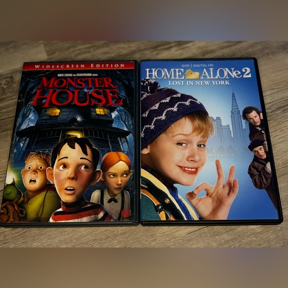 Media | 2 Dvds Home Alone And Monster House | Poshmark